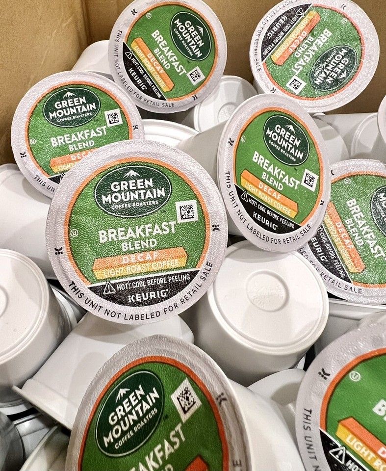 Green Mountain DECAF Breakfast Blend Coffee Light Roast 48CT/Box, BB 05 ...
