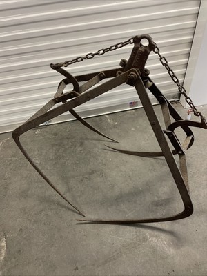 Antique Vintage Rusty Hay Grapple Forks Claws Ashland Brand | eBay