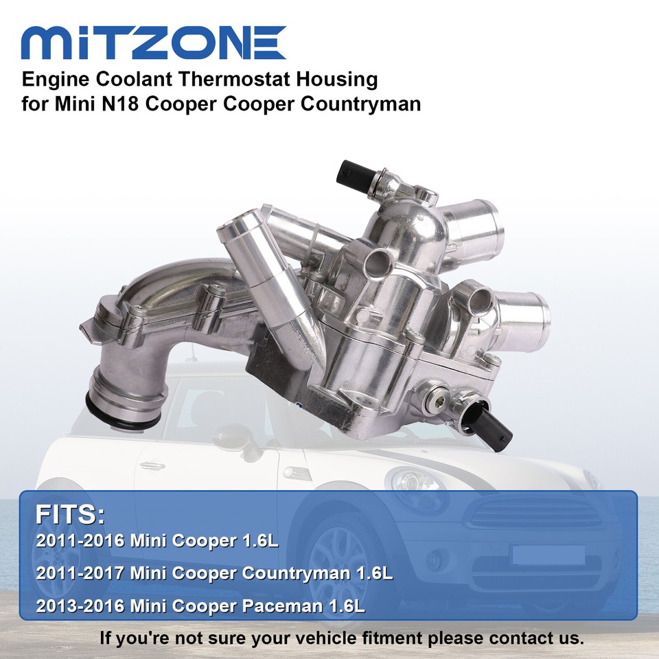 Mitzone Engine Coolant Thermostat Housing for Mini N18 Cooper Cooper ...