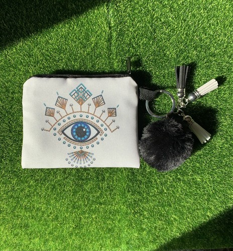 🧿 evil eye coin purse with black tassel charm | eBay