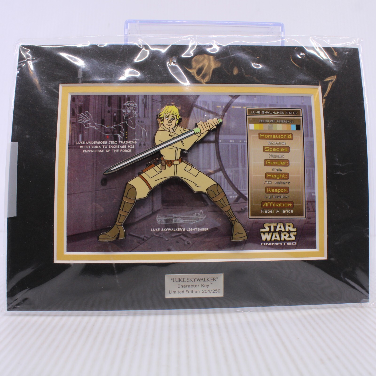 C3 Disney ACME UK LE 250 Pin Luke Skywalker Character Key Star Wars 204 ...
