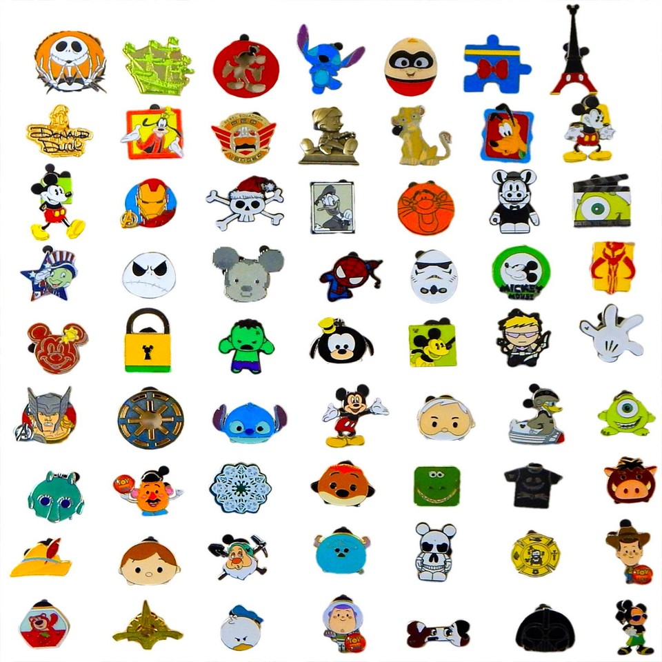 DISNEY TRADING PINS • Disney Assorted Pin Trading Lot ~ Disney Pin Lot ...