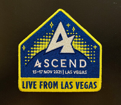 2021 ASCEND Live from Las Vegas Patch Embroidered Iron-On/Sew-On | eBay