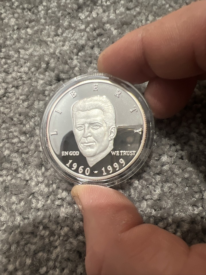 1960 1999 John F Kennedy Jr USA Salutes You .999 1 oz Silver COIN ...