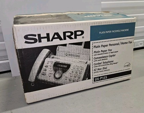 Sharp UX-P115 Plain Paper Fax Machine Phone Copier Facsimile Home ...