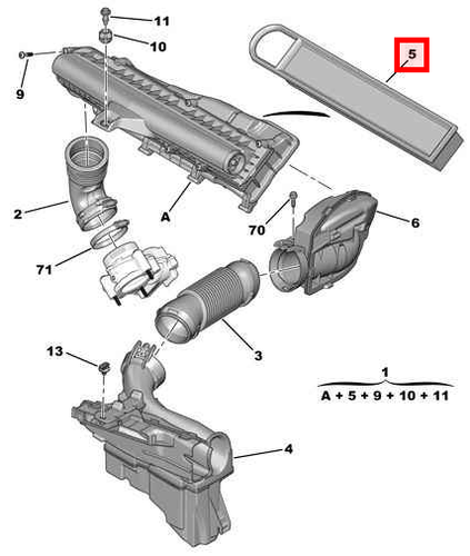 Citroen Berlingo B9 Luftfilter 1444XG Neu Original | eBay.de
