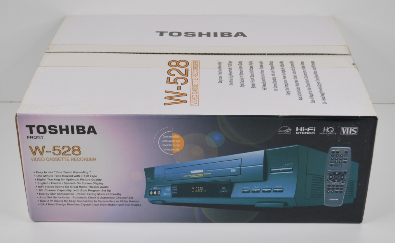 Toshiba W-528 4 Head Video Cassette Recorder - Black for sale online | eBay