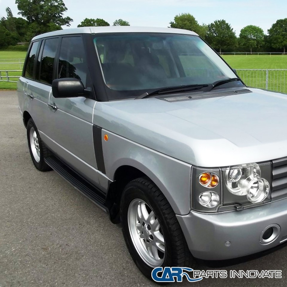 Fits 03-12 Range Rover L322 HSE Black Aluminum Side Step Bars Running ...