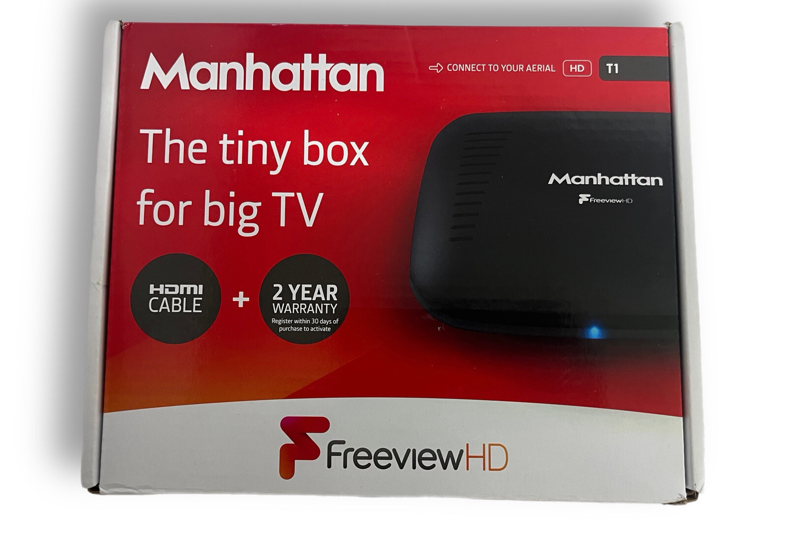 Manhattan T1 Freeview HD Box, Black englischer Stromstecker | eBay.de
