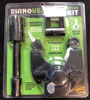 Rhino USA Trailer Coupler Lock Kit - For RV, Boat, Camper | eBay