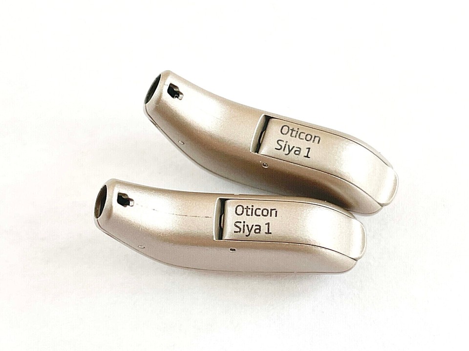 Used, 2x Oticon Siya 1 miniRITE Beige/ Mild - Severe - USA Shipping | eBay