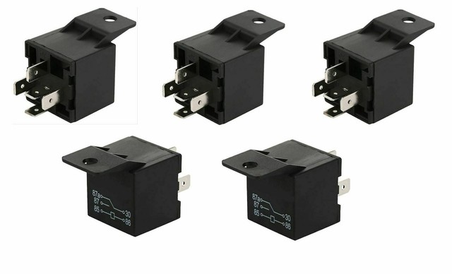 Audiopipe 40ISR 12V 30-40A 5-Pin Car Alarm Audio Relay Socket - Pack of ...