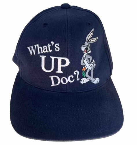 Vintage Hat WARNER BROS BUGS BUNNY What’s Up Doc? Navy Blue Snap Back ...