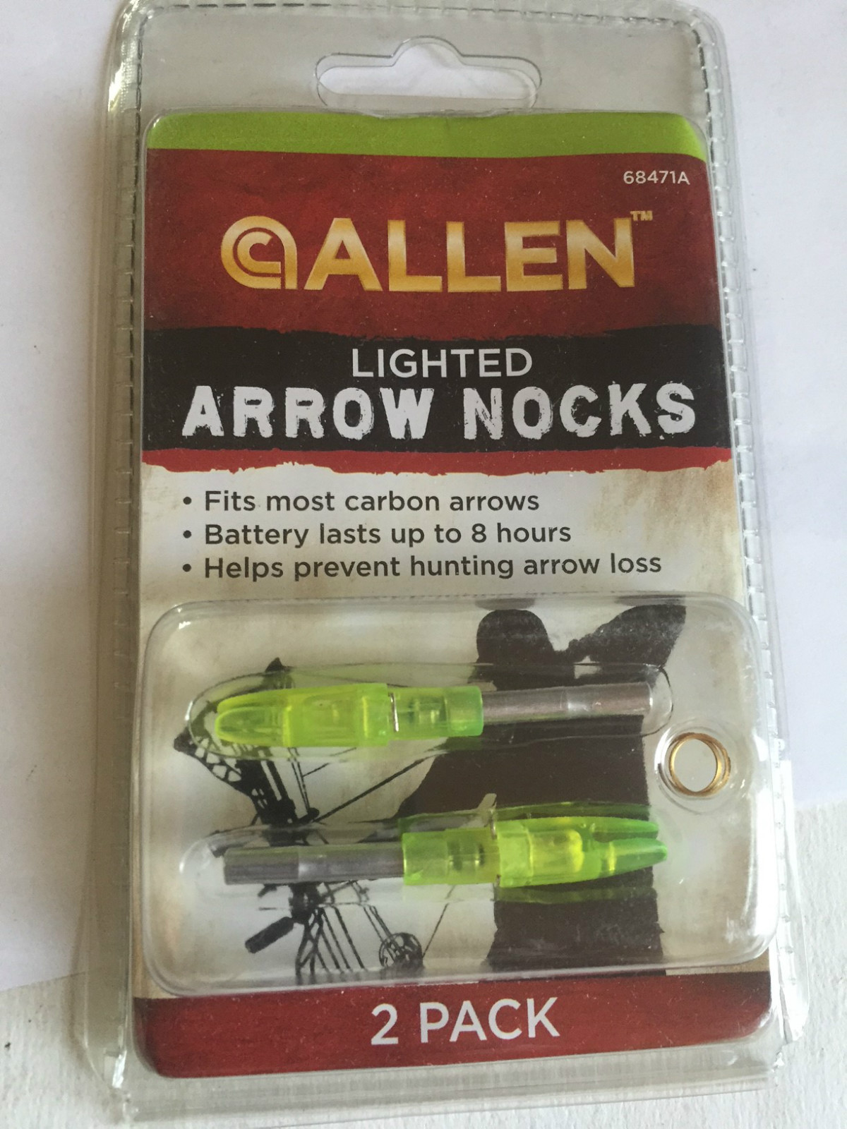 allen lighted arrow nocks 2 pack #68471A | eBay