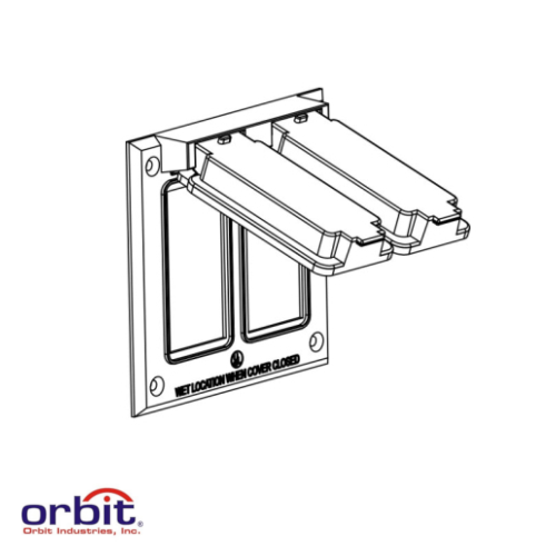 Pack of 50: NEW Orbit 2-GANG, 2 GFCI Device Cover 2C-2G Gray | eBay