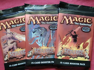 MTG Magic The Gathering SCOURGE New Sealed Booster ALL 3 DIFFERENT PACK ...