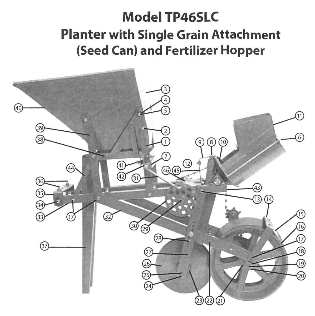 Covington Planter Parts Diagram COVINGTON PLANTER, TP79A VIBRATING PAN