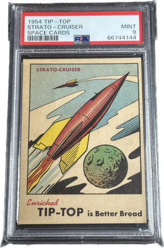 1954 Tip-Top Space Cards Strato-Cruiser ONLY PSA 9 MINT COPY IN ENTIRE ...