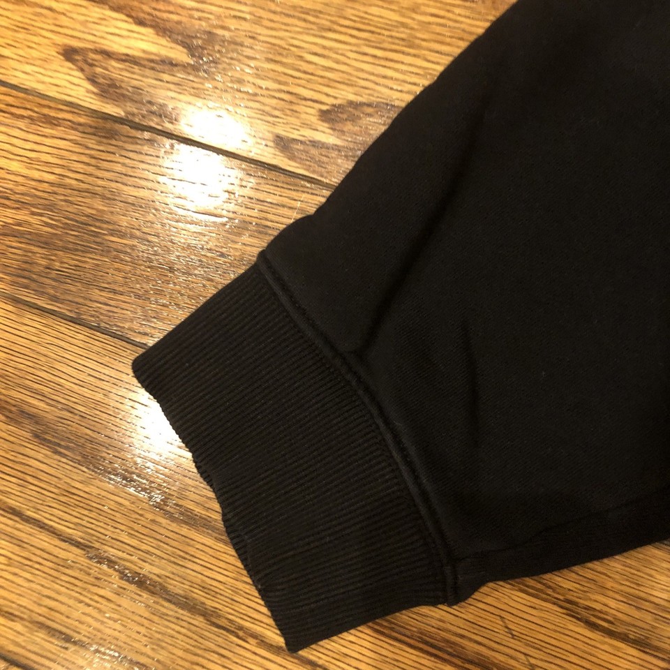 HUGO BOSS M sweat pants joggers black cuffs pockets French terri wide ...