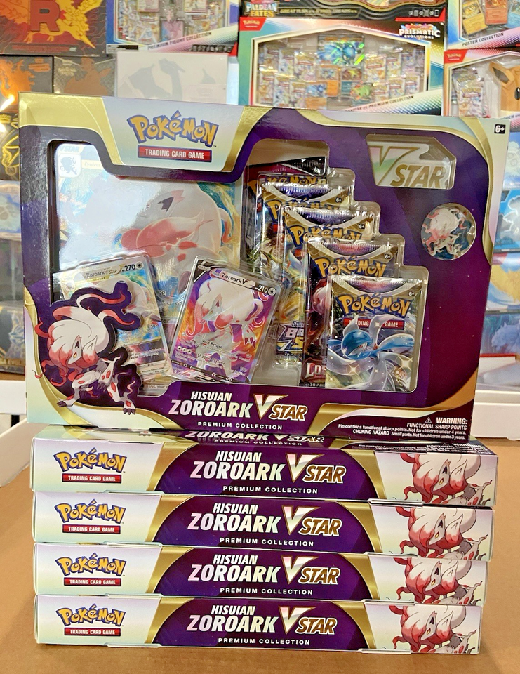 Pokemon TCG Hisuian Zoroark VSTAR Premium Collection Box |BRAND NEW ...