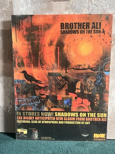 BROTHER ALI SHADOWS ON THE SUN Plastic Framed Promo Poster Vintage ...