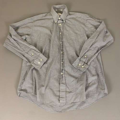Botany 500 Mens Dress Shirt 16 1/2-34/35 Checkered Button Down Long ...