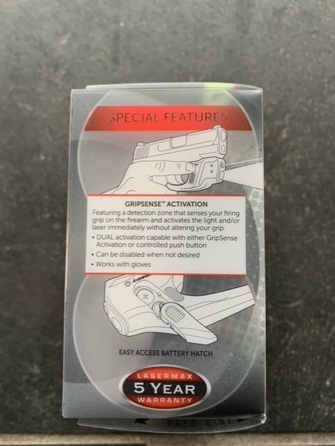 LaserMax Centerfire Gripsense Light & Red Laser S&W Shield 9MM/.40 cal ...