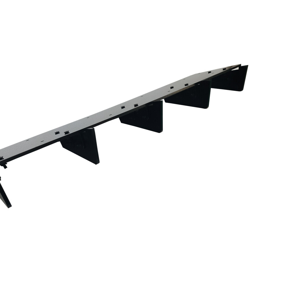 23x5" Universal Gloss Black Rear Diffuser Fit For Mazda 3/speed 3 2010 ...