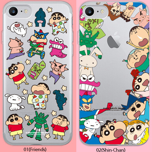 Crayon Shin-Chan Circle Clear Case for iPhone 15 14 13 12 11 Pro Max ...