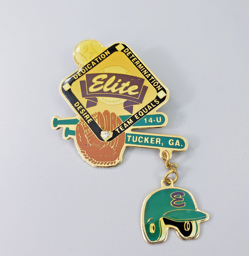 Vintage Tucker, GA 14-U Elite Softball/Baseball Enamel Lapel Pin '97 | eBay