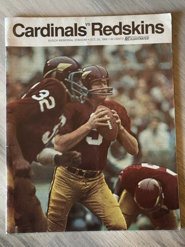 Oct. 20 1968 St. Louis Cardinals vs Washington Redskins football ...