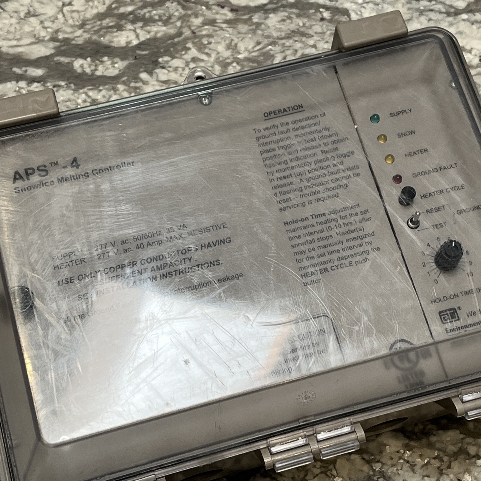 APS -4 ETI Environmental Technology Inc Snow / Ice Melt Controller | eBay