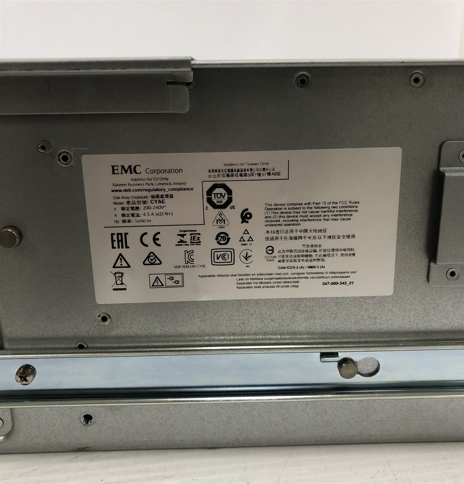 Dell EMC CYAE DS60 Slot 3.5 Expansion Shelf 2x12Gbps Link Controller ...