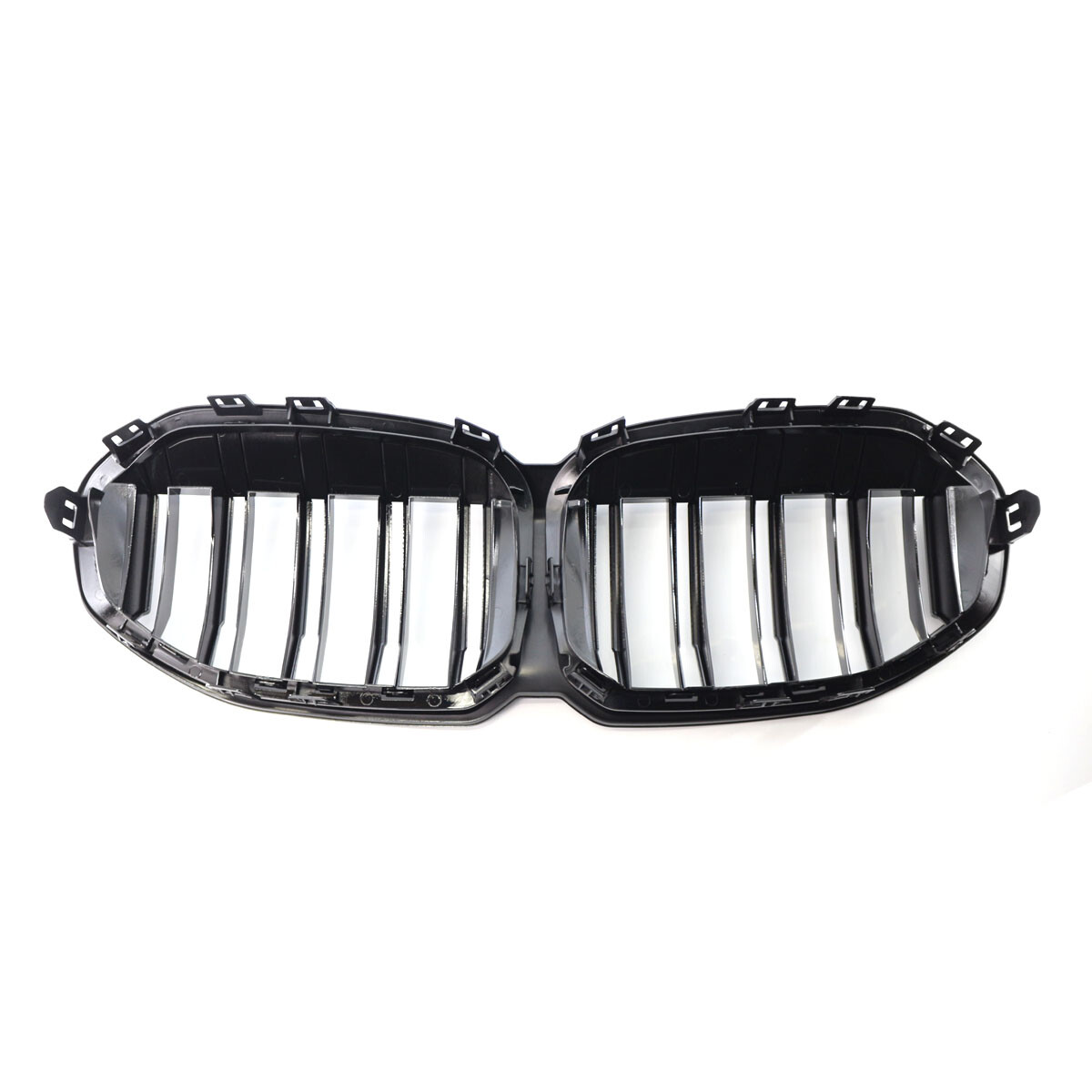 For 2019-2021 BMW 1 Series F40 Bumper Grille 2-Slat Gloss Black ...