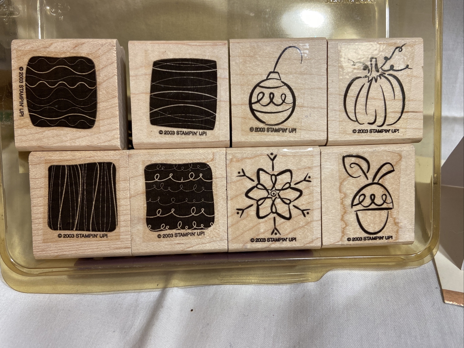 Stampin Up Little Layers II Bundle-1 3/8" Square Fiskars Punch-Set 8 ...