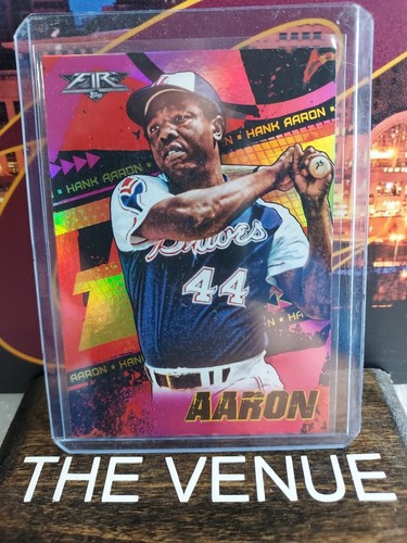 2022 Topps Fire Magenta Parallel #194 Hank Aaron 18/25 | eBay