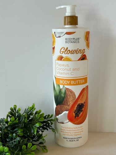 Bodyplus Botanics Papaya, Coconut & Vitamin C Hydrating Body Butter 33. ...
