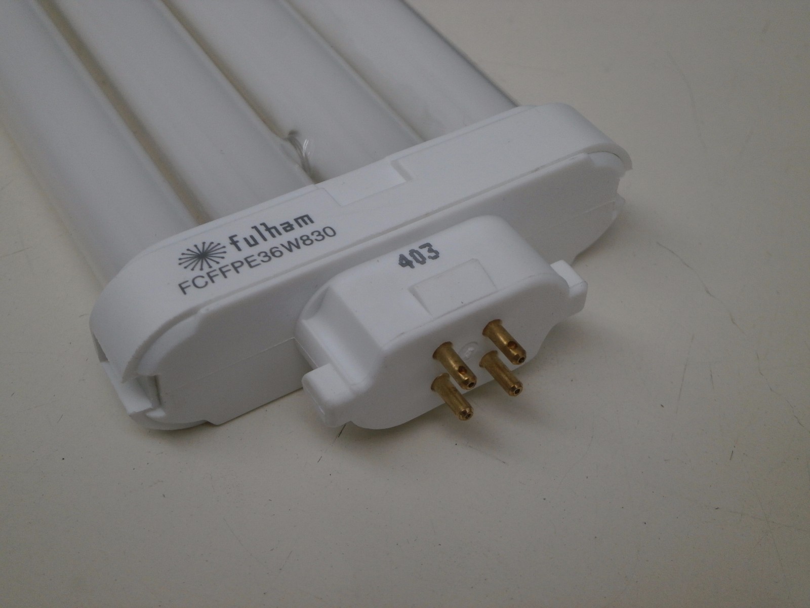 Fulham 36W Quad-Tube Fluorescent FML Lamp Light Bulb 3000K Warm 4-Pin ...