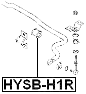 Rear Stabilizer Bar Bush D19.2 Fits Hyundai 55513-4A000, 55513-4A100 | eBay