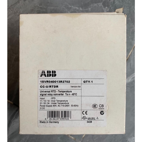 CC-U/RTDR ABB 1SVR040013R2702 Temperature Signal Relay Brand New!Spot ...