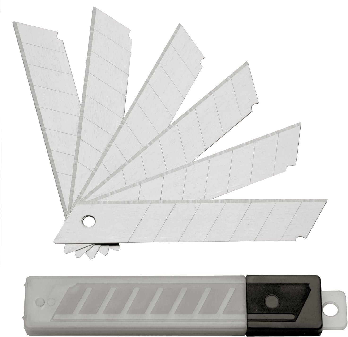 Blades For Box Cutter 0 23/32in 10pz Replacement pre Cut Steel 3 15 ...