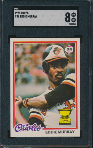 1978 Topps Eddie Murray #36 HOF RC Baltimore Orioles SGC 8 NM-MT DEAD ...