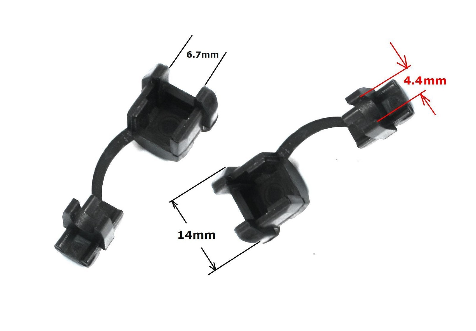 2x MAINS CABLE CORD GRIP STOPPER HOLDER STRAIN RELIEF BUSHING NYLON ...