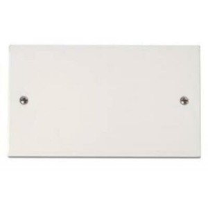 Double Gang (2G) Electrical White Socket Blanking Plate Double BLANKING ...