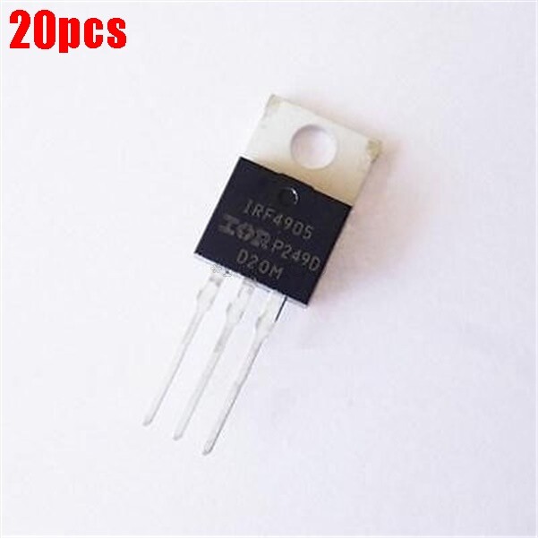 20Pcs Transistor IRF4905 IRF4905PBF Mosfet Fet P-Channel 55V 75A 200W ...