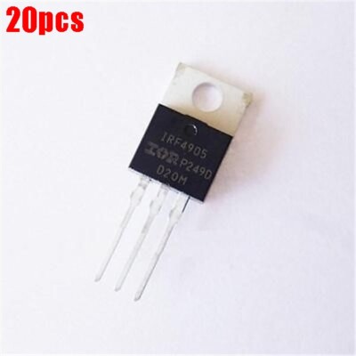 20Pcs Transistor IRF4905 IRF4905PBF Mosfet Fet P-Channel 55V 75A 200W ...