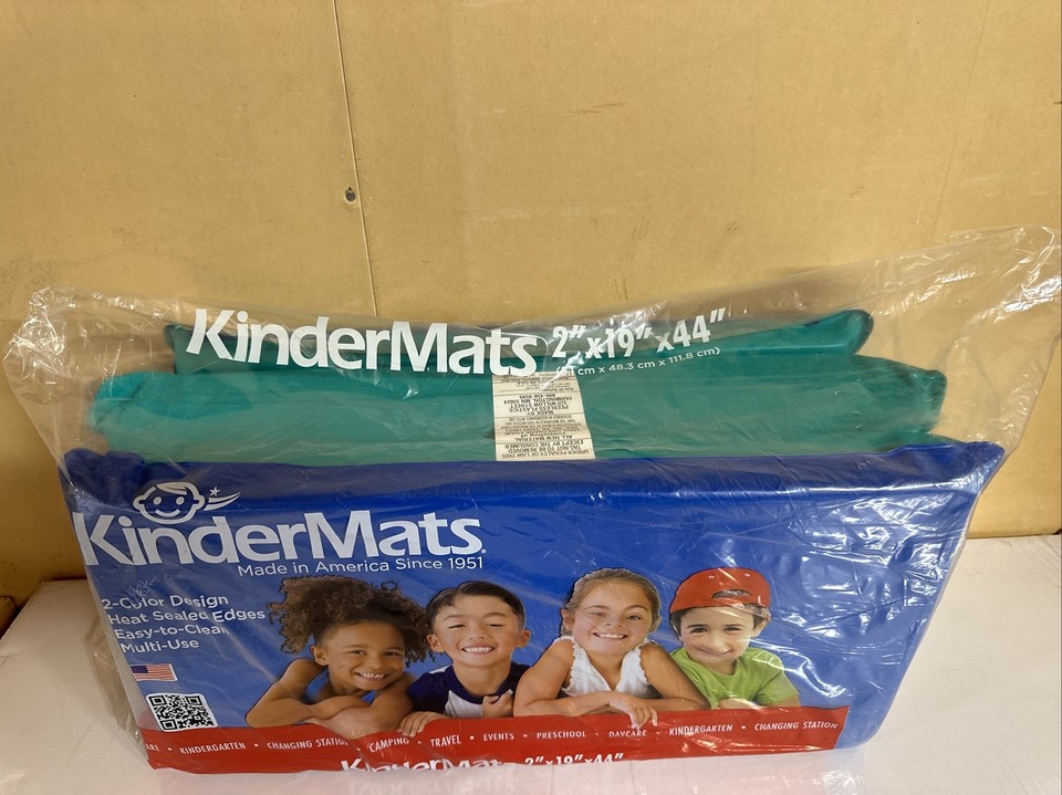 New Kindermat Jr. Daydreamer, 2 inch Thick, 4-Section Rest Mat, 2" x 19 ...