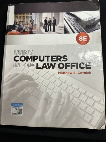 Using Computers in the Law Office - Paperback, by Cornick Matthew S ...