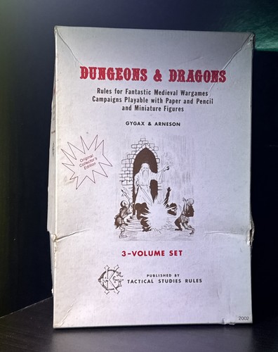 Dungeons & Dragons White Box 1977 6th Print Original Collectors Edition ...