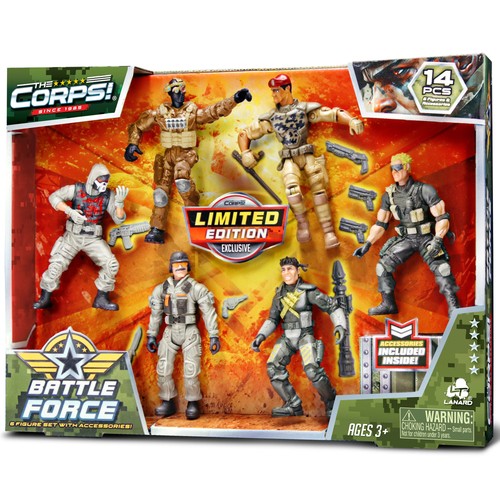 Lanard The Corps! Battle Force - 6 Pack Action Figures, 3+ | eBay